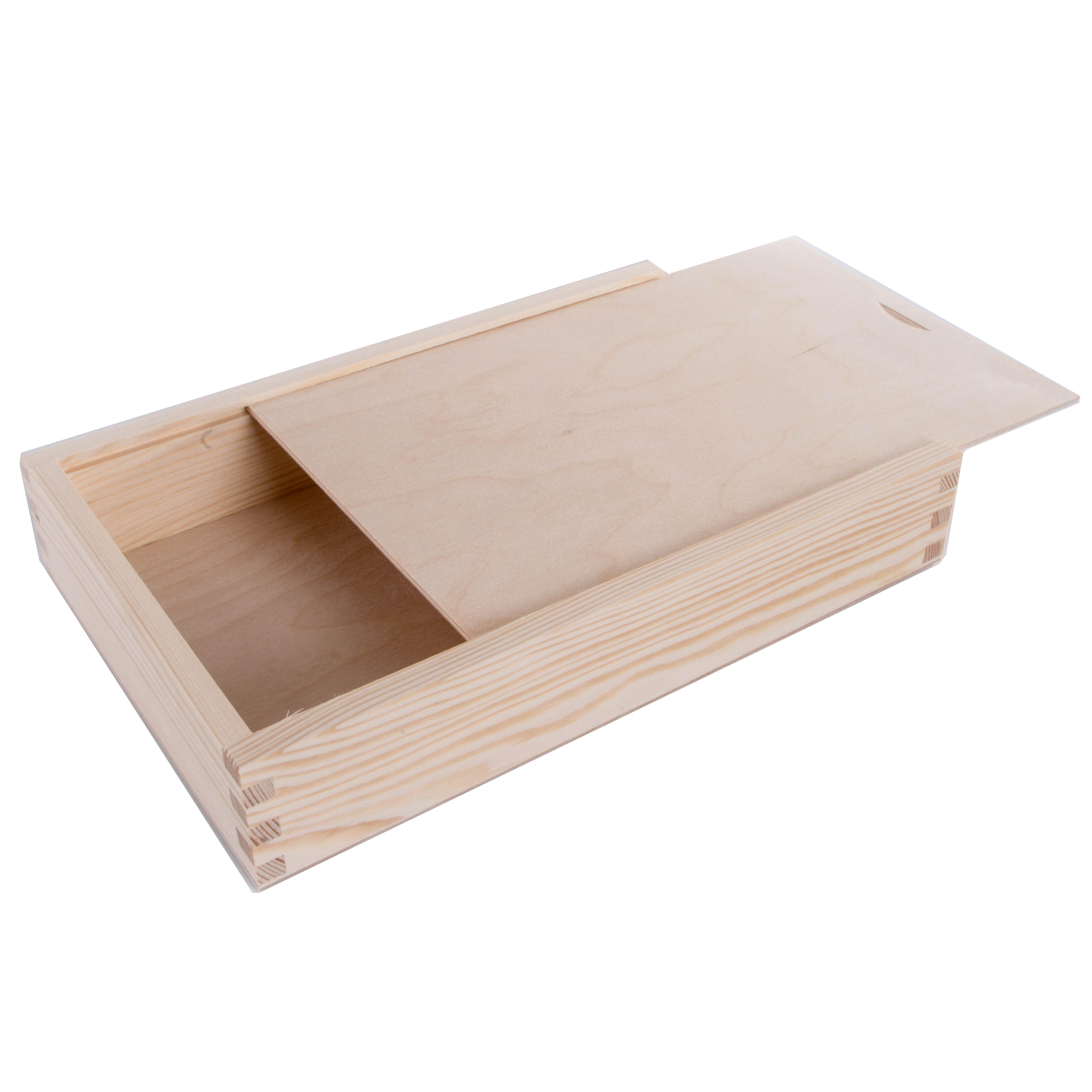 Wood Box With Clear Sliding Lid at Sherry Powers blog